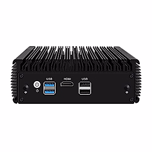 Micro Firewall Appliance, Mini PC, VPN, Router PC, Intel N5105, HUNSN RJ02, AES-NI, 4 x Intel 2.5GbE I225-V B3 LAN, SIM Slot, Barebone, NO RAM, NO Storage, NO System