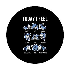 Funny Shark Shirt For Men Boys PopSockets Grip and Stand for Phones and Tablets