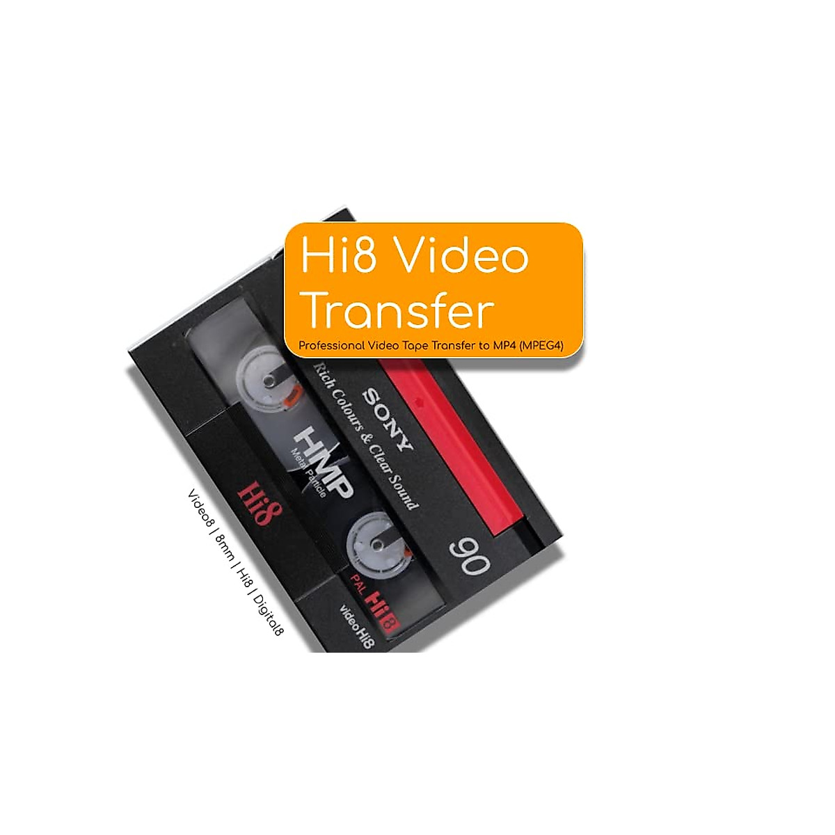 Lotus Media Video Tape Transfer Service, Digitization to MP4 (VHS, VHS-C, Hi8, Video 8, Digital8, 8mm, MiniDV, Beta, Audio) - New Customer Offer