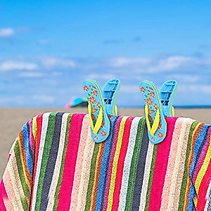 Beach Towel Clips, 1PCS Portable Towel Clips, Flip Flop Windproof Clips Clothespins Peg Clamps Chip Clips, Secure Clips for Beach Chairs Sunbeds or Pool Lounges