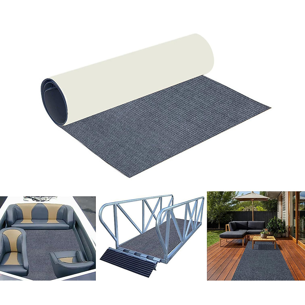 AEHISDHIE Boat Carpet, Self-Adhesive 1.9 ft x 7.8 ft Marine Carpet, Waterproof Carpet for Boats, Marine Carpet for Boats,Cuttable Easy to Clean, Suitable for Outdoor, Passageway, Indoor