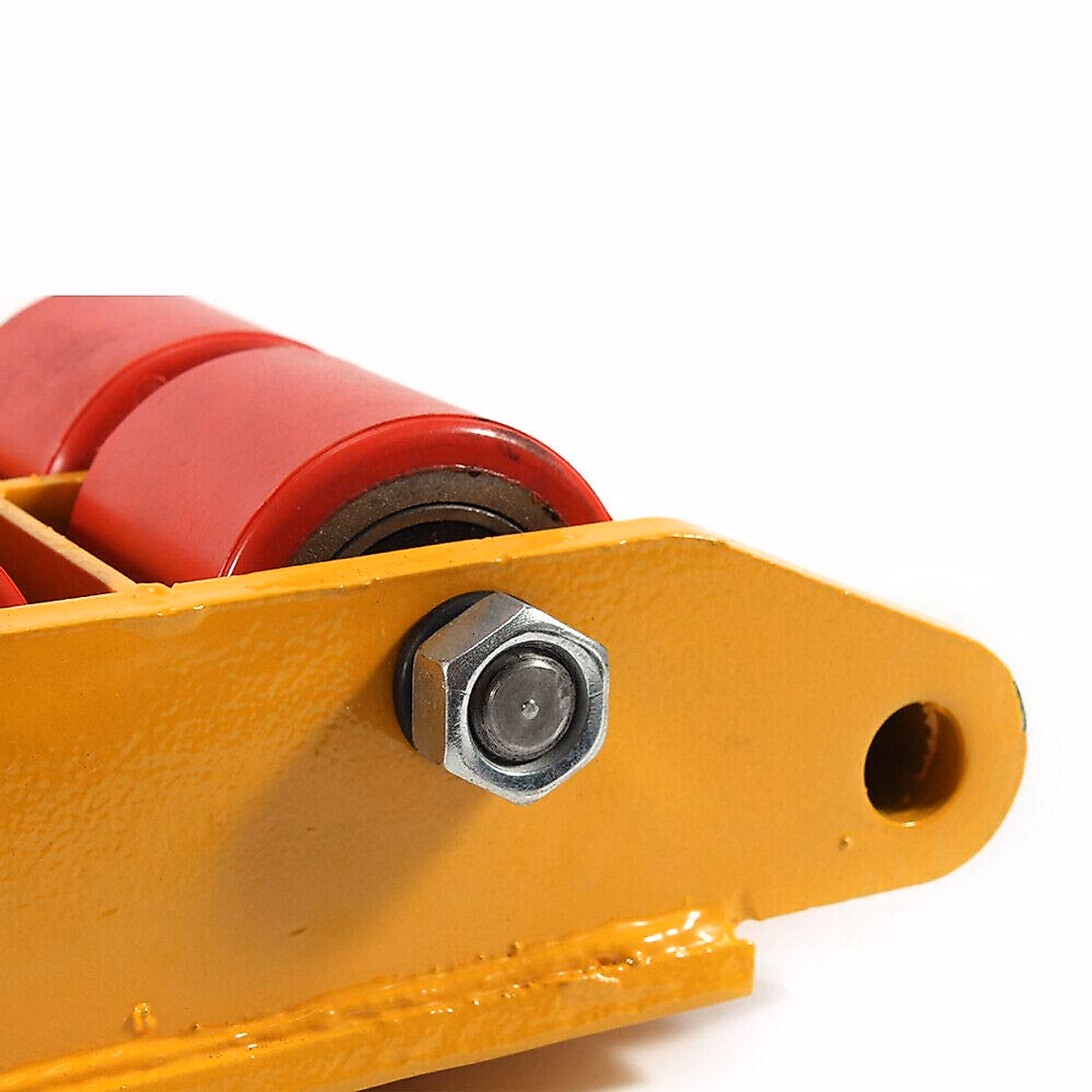 Heavy Duty Machine Dolly Skate Machinery Roller Mover Cargo Trolley 6 Ton 13200lb, with Steel Rollers Cap 360 Degree Rotation Rotating Cover Mobile Equipment