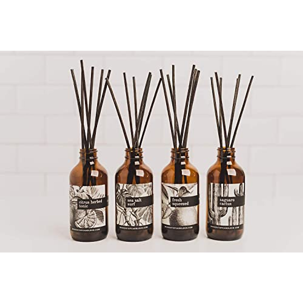 BROKEN TOP Natural Reed Diffuser Set. Citrus & Oakmoss. Reed Diffusers for Bedroom, Living Room, Office. Long Lasting Fragrance Diffuser. No Parabens & Phthalates - Citrus Herbed Tonic, 3.5 fl.oz