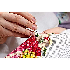 shuizemu Stamped Cross Stitch Kits Beginners Embroidery-Last Supper Jesus -11CT Pre-Printed Cross Stiching Supplies DIY Needlepoint Handicraft Crochet Gift Kit for Home Decor(16x20 inch)