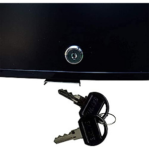 Small Refrigerator with Lock 1.2 cuft 12V/110V Fridge Lockable Small Refrigerators Freightliner Cascadia Truck Mini fridge RV Can Cooler Camper, 36 qt