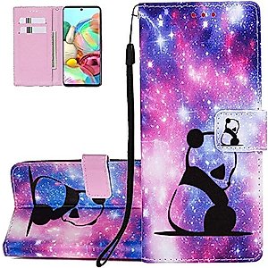 Asdsinfor Compatible with Redmi Note 9S Case Stylish Wallet Case Credit Cards Slot with Stand for PU Leather Shockproof Flip Compatible with Xiaomi Redmi Note 9 Pro/Note 9 Pro Max Panda Baby YB-XC