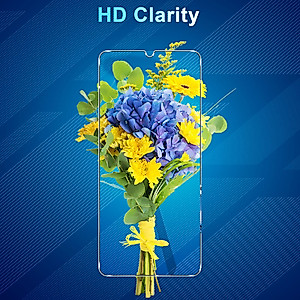 CWQZGUF Galaxy A12 Screen Protector 【2+2 Pack】 Camera Lens Protector, Fingerprint Unlock Support, HD Tempered Glass, Touch Sensitive, Anti Scratch, for Samsung A12 5G Glass Screen Protector