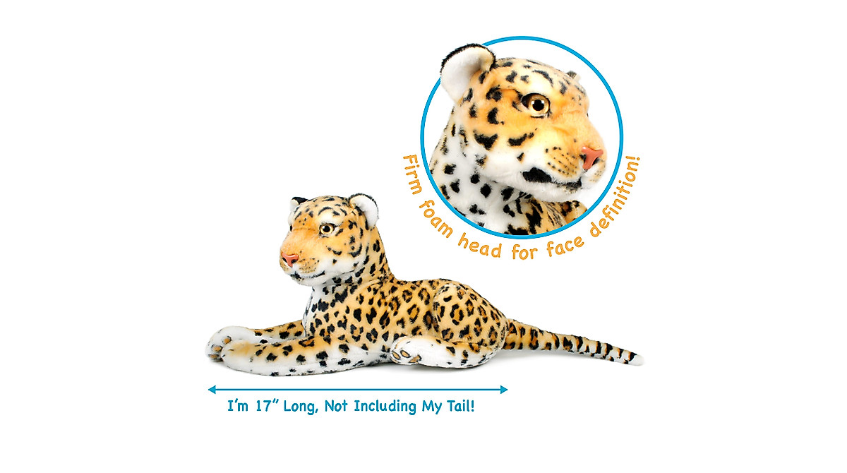 TigerHart Leah the Leopard Plush Toy - 20 Inch Soft Stuffed Animal