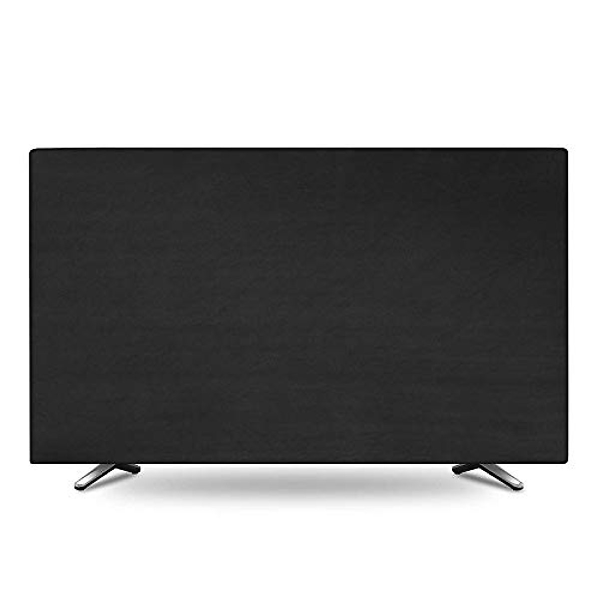Indoor TV Set Cover, Soft Lycra Fabric Universal 55“ Flat Screen Dust-proof Protector (55", Black)