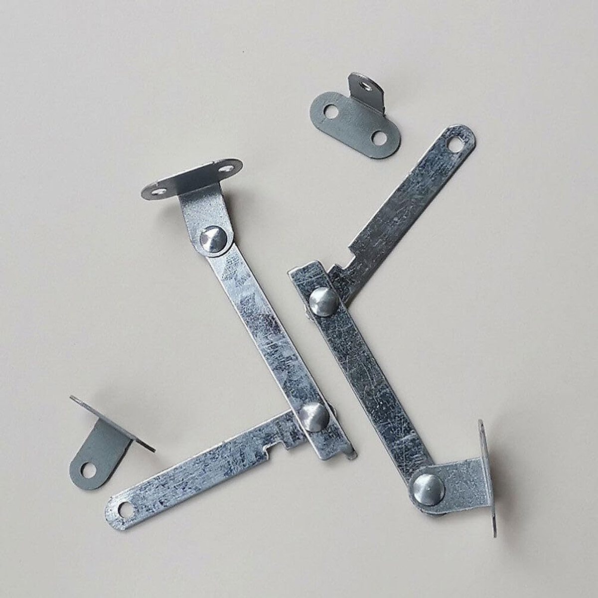 Angoily 1 Pair Cabinet Hinges Folding Table Hinge Lid Stay Hinge Close Hinges Safety Lid Supports Chest Hinges Lid Support Hinge Lift up Stay Support Mirror Hinges Buffer Iron Cabinet Door