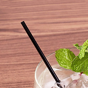 Karat C9101 (Black) 5.25" Stir Straws (3mm Diameter), Black (Case of 10000)
