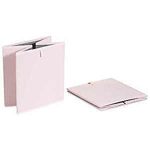 Amazon Basics Collapsible Fabric Storage Cube Organizer Bins - Pack of 6, Peony Pink, 10.5x10.5x11"