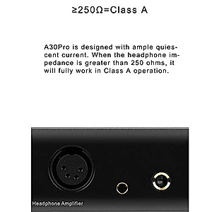 Topping A30 Pro NFCA Headphone Amplifier OPA1656 4PIN XLR 4.4MM 6.35MM Output Balanced Input Amplifier (Black)