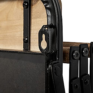 Wall Mirror Accordion Clothes Drying Rack, Laundry Wall Mount Retractable Towel Rack, 3 Bars, Mirror & 4 Hooks, Clothes Save Space Storage, Best for Laundry Room, Mudroom, Bathroom, Father's Day