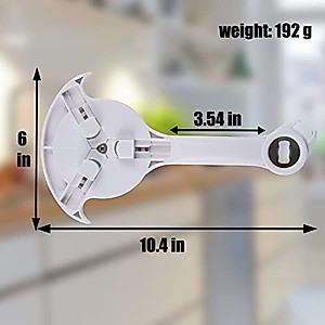 Jar Opener for Weak Hands Seniors Arthritis Bottle Cap Opener Lid Opener Labor-saving | Multifunctional | Adjustable | Anti-slip | Handheld (White)