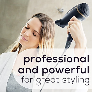 Beurer HC25 Travel Hair Dryer for with Voltage Switch, Powerful Blow Dryrer with Ion Function, 1600W, Anti Frizz, Foldable & Lightweight Styler, Nozzle Attachment