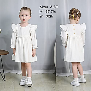 Little MISS Sassy Toddler Baby Girl Dress Long Sleeve Kids Solid Color Casual Dresses Girls Fall Winter Outfits Clothes