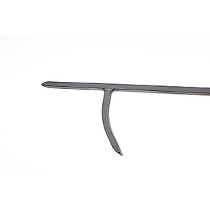 The Cottage Place Large Steel Fire Pit Poker with Wood Handle 40 Inch Long for Campfires, Fire Pits, Fireplaces, and Wood Stoves