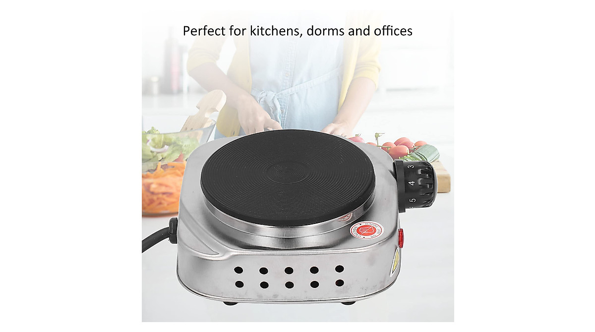 Electric Stove Burner 500W Portable Hot Plate for Kitchen & Camping