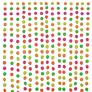 Midnight Glo 78ft Neon Paper Garland Circle Dots Hanging Decorations for Birthday Party Wedding Decorations Black Light Reactive UV Glow Party (6 Pack)