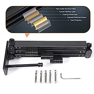 SUTINE Wall Mounted Clothes Drying Rack Folding Indoor, Collapsible Laundry Drying Rack Space-Saver, Heavy Duty Drying Rack Clothing with Hanger Storage Bar for Balcony, Bathroom, Bedroom