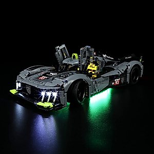 GEAMENT LED Light Kit Compatible with Lego Peugeot 9X8 24H Le Mans Hybrid Hypercar - for Technic 42156 Model Set (Model Set Not Included)