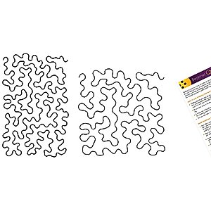 Quilting Stencils for Machine and Hand Quilting - 2 Quilting Stencils for Background Patterns - Stipple, Large Stipple Plastic Quilt Stencil Set with Guide