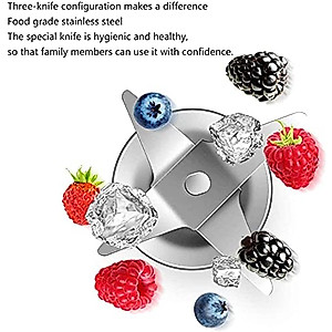 Multifunctional Blender Stainless Steel Blades, 3 Speed Control With Pulse, Overheat Protection, Crusher, chopper, coffee grinder smoothie maker 22000 rpm 1150ml jar,blue,c,pink,c ZJ666