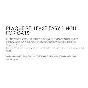 Ramard Plaque Re-Lease for Cats - Teeth Cleaner for Fresh Breath - Mouth Freshener Cat Dental Treat Solution - Pet Health Supplies - Infection & Tooth Plaque Remover