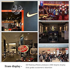 GIWOX 3D Hologram Fan Advertising Display LED Fan, 16.5in. Holographic 3D Photos and Videos - 3D Naked Eye LED Fan Best for Store, Shop, Bar, Casino, Holiday, Events Display