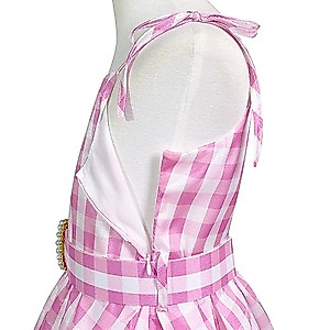 KVVFTT Girls Pink Costume Dress Movie Cosplay Costumes Kids Party Halloween Dress Up