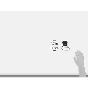 Think King Jumbo Swirly Hook for Strollers/Walkers, Brushed Aluminum/Black