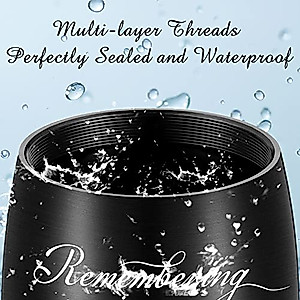 3 Inches Small Keepsake Urn for Ashes Mini Aluminum Urn for Human Ashes Cremation Funeral Ash Holder - Remembering You is Easy I DO IT Every Day. Missing You is a Heartache That Never GOES Away.