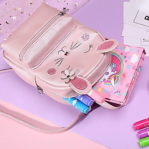 PinkSheep Toddler Backpack Toddler Bag Cute Pink Rabbit Bag for 3-13 Years Little Grils Kids