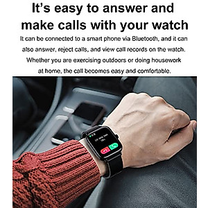 Fitness Tracker Heart Rate Monitor Blood Pressure Blood Oxygen Monitor Pedometer Watch Sleep Tracker Waterproof Smart Watch for Android Compatible iPhone Fitness Trackers for Men Women