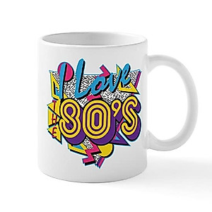 CafePress I Love The 80S 15 Oz Ceramic Large Mug Ceramic Coffee Mug, Tea Cup 11 oz