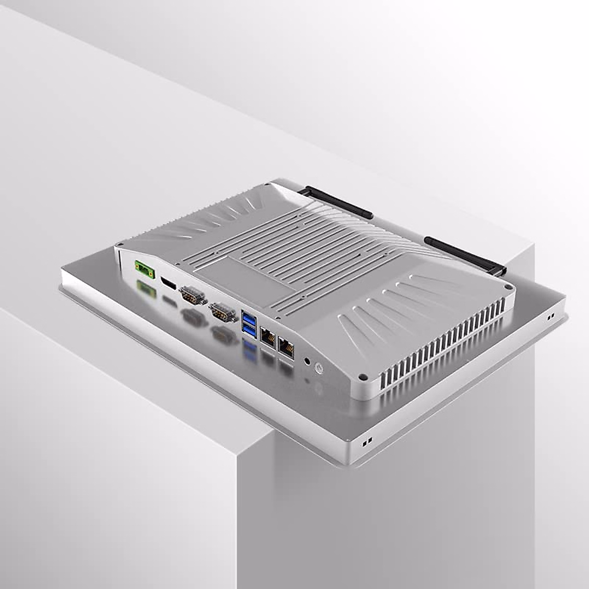 SunKol 15 inch Industrial Embedded Panel PC, 10 Point Capacitive Industrial Touch Screen Panel Computer, 2xUSB3.0,HDMI,2xRS232,2xLAN (J6412, 4GB RAM 64GB SSD)