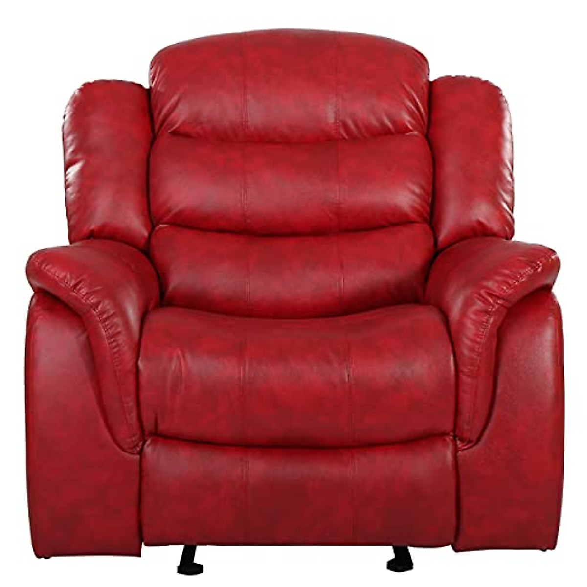 Christopher Knight Home Hawthorne Glider Recliner, Leather, Oxblood Red