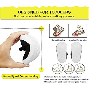 SEBELLST Baby Boy Girl Sneakers Toddler Infant First Walking Shoes Non-Skid Indoor Baby Sneakers Soft Sole Non Slip Cotton Mesh Breathable Lightweight Baby Shoes (Black, 9-12 Months)