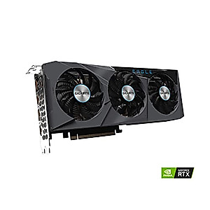Gigabyte GeForce RTX 3060 Ti Eagle OC D6X 8G Graphics Card, 3X WINDFORCE Fans, 8GB 256-bit GDDR6X, GV-N306TXEAGLE OC-8GD Video Card