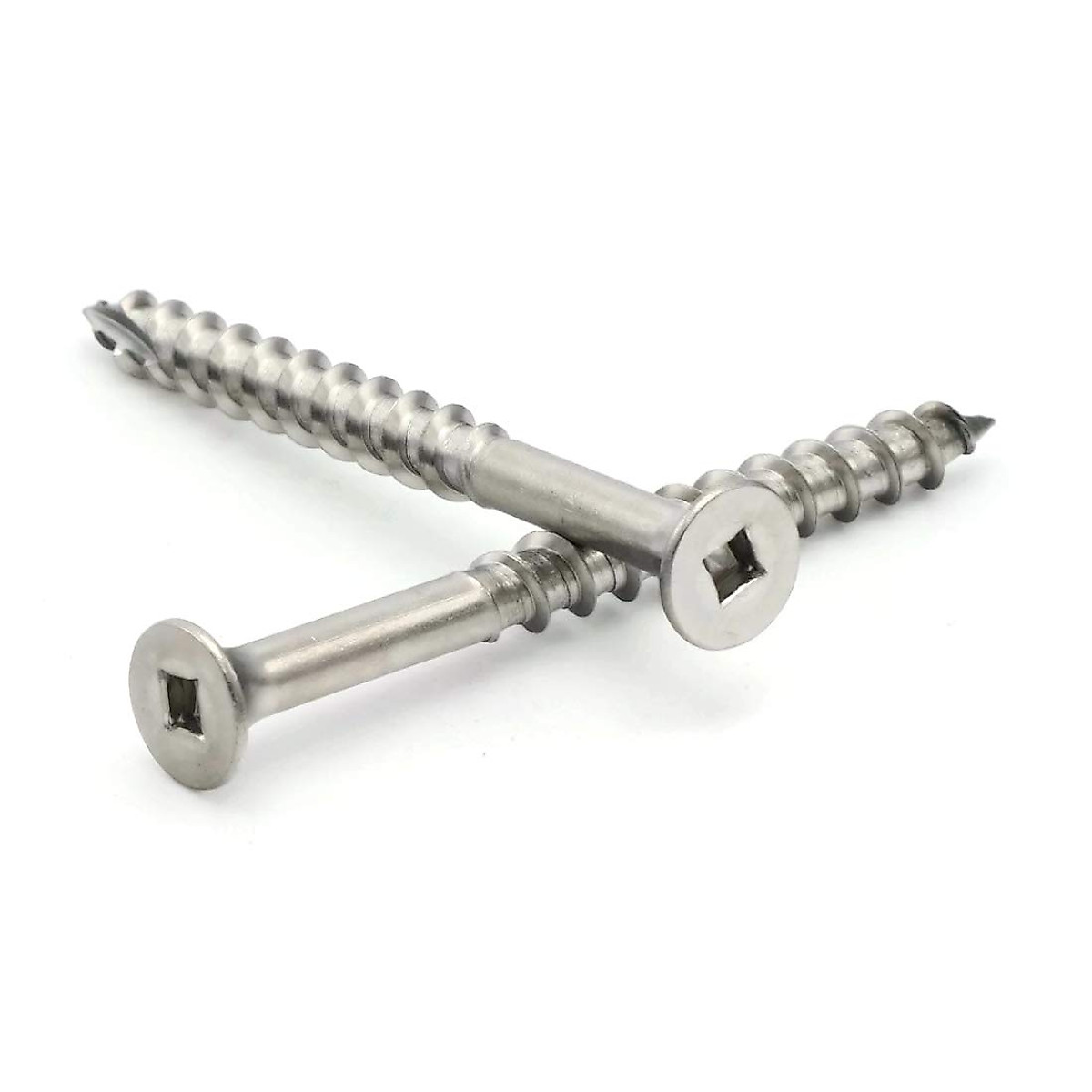 Square Drive Deck Screws 305 Stainless Steel Bugle Head Type 17 Point - #6 x 1-1/4" Qty-250