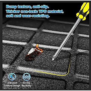 Cartist Cargo Liner Fits for Ford Explorer 2020-2024 2025 (6&7 Passenger) Accessories All Weather Trunk Liner for Explorer Behind 2nd Row (Trunk Mat with Backrest Mat)