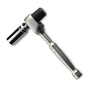 Neiko 03029A 1/2" Scaffold Ratchet Wrench | 9.5” Length | 36 Tooth Hammer Tip Head | Includes 7/8” 6 Point Deep Socket | Cr-V Steel …