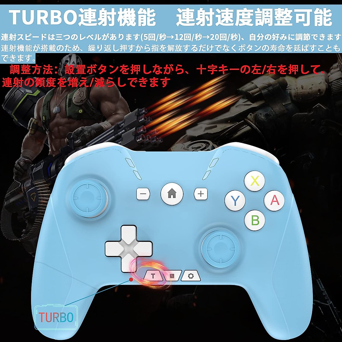 FONLAM Switch Controller Compatible with PC/iOS/Android, Wireless Controller for Nintendo Switch Lite/OLED, Programmable Back buttons, Cross Key is Interchangeable With Left Joystick, Layout of ABXY Can Be Changed, Adjustable Turbo Function/Vibration, Aut