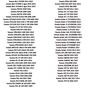 FZ09 MT07 FZ06 Oil Filter Replacement for Yamaha Grizzly 450 350 400 660 700 YFM350 Rhino Viking 700 Wolverine 1200, YZF R1 R3 R6, FZ1 FZ6 FZ8 FJR1300 XSR700 XSR900 FZ07 MT03 MT09 MT10 YXZ1000R