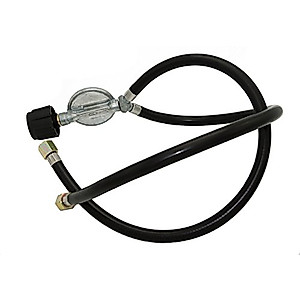 DOZYANT 2 Feet Y Splitter Two Hose Low Pressure Propane Regulator Connection Kit for Most LP LPG Gas Grill, Heater and Fire Pit Table, Fit Type 1 (QCC-1), 3/8" Flare Swivel Fitting
