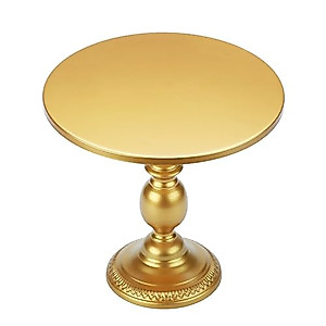 Hotity 12 Inch Cake Stand Round Cupcake Stands Metal Dessert Display Cake Stands, Gold