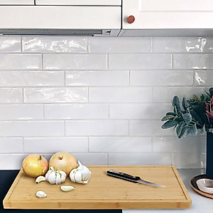 BambooMN Heavy Duty Premium Bamboo Cutting Board - Vertical Cut - Grooved - 24" x 12" x 1"