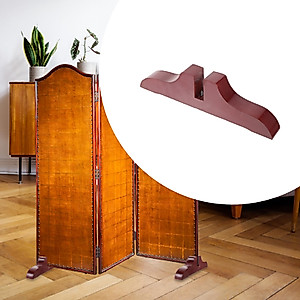 Wooden Screen Base Household Divider Bracket Wear-Resistant Screen Feet Wooden Divider Stand Wear-Resistant Divider Bracket Divider Supply Household Screen Feet