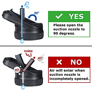 Vmini Water Bottle with Straw, Wide Sturdy Straw Lid with Dust Proof Cap, Wide Mouth Vacuum Insulated Stainless Steel Water Bottle, Gradient White+Black, 32 oz